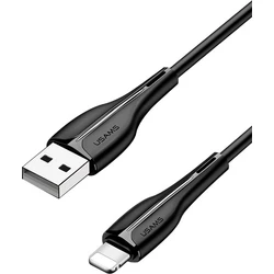 Usams US-SJ545 Braided LED USB-C to Lightning Cable 20W 1.2m Silver ...