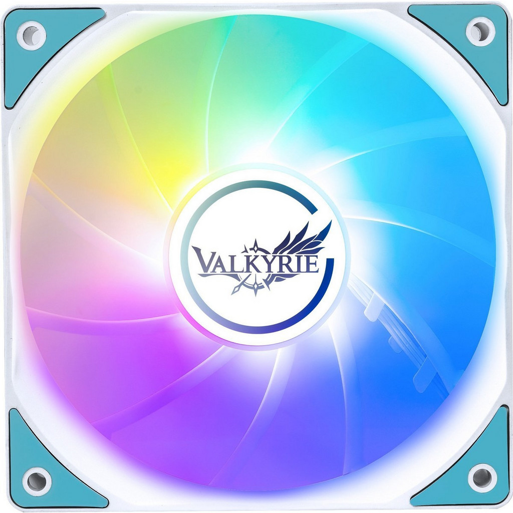 Valkyrie V12R Reverse Case Fan 120mm ARGB με Σύνδεση 4-Pin PWM White ...