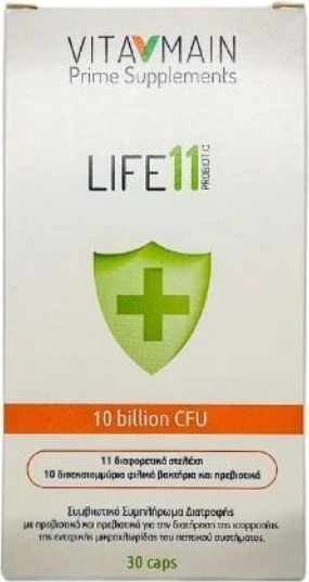 Vitamain Life 11 Προβιοτικά & Πρεβιοτικά 30 Κάψουλες | BestPrice.gr