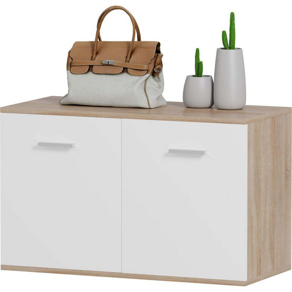 HomeMarkt Παπουτσοθήκη Ξύλινη Dionne Τοίχου Sonoma M80xΠ35xY46cm HM4363 ...