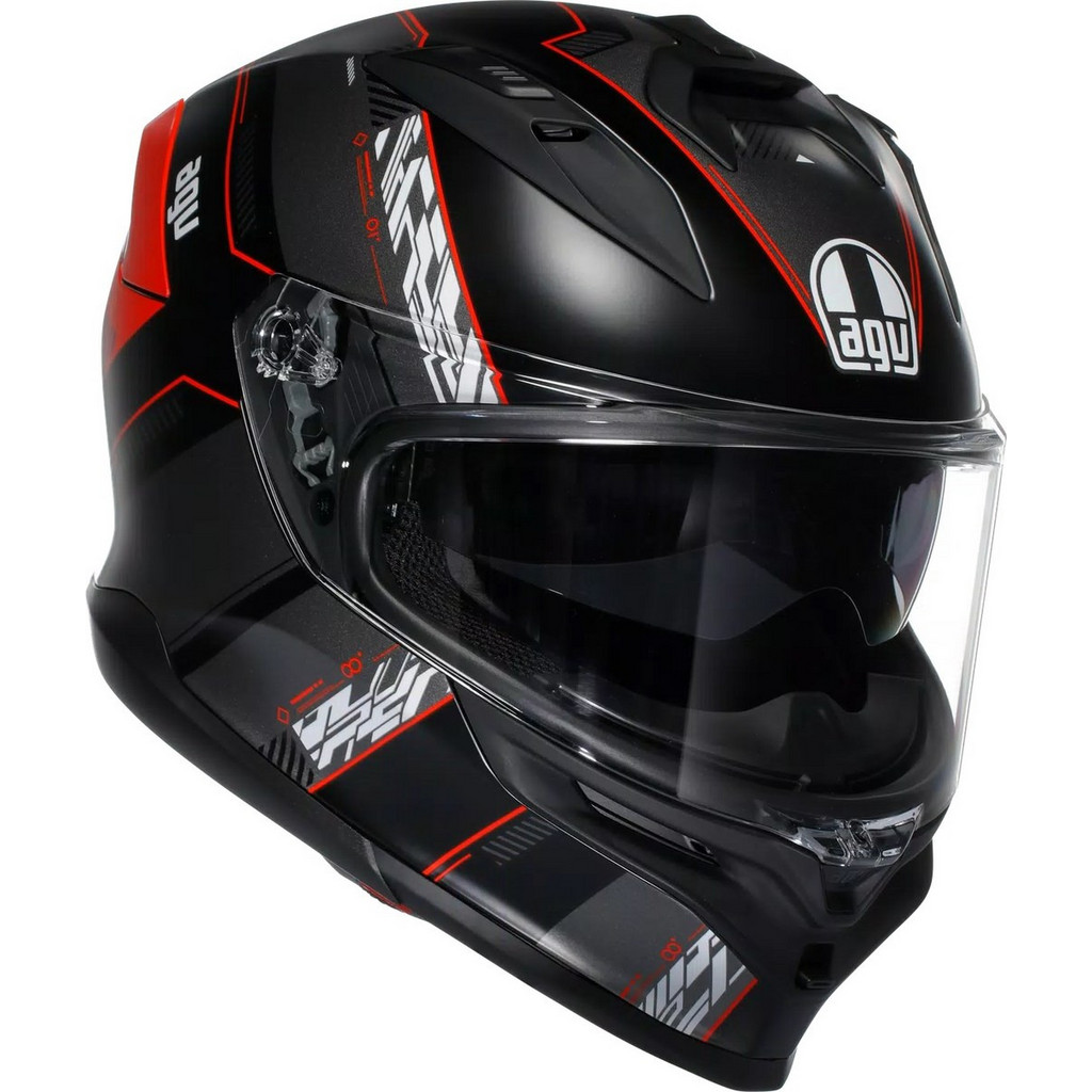 AGV K7 MPLK Black Red Κράνος Μηχανής Full Face 1450gr | BestPrice.gr