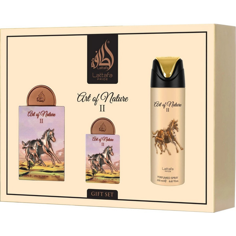 Lattafa Pride Art Of Nature II Eau de Parfum 100ml + 20ml + Deodorant ...