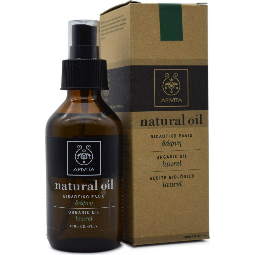 Apivita Natural Organic Oil Laurel Λάδι κατά της Τριχόπτωσης 100ml ...