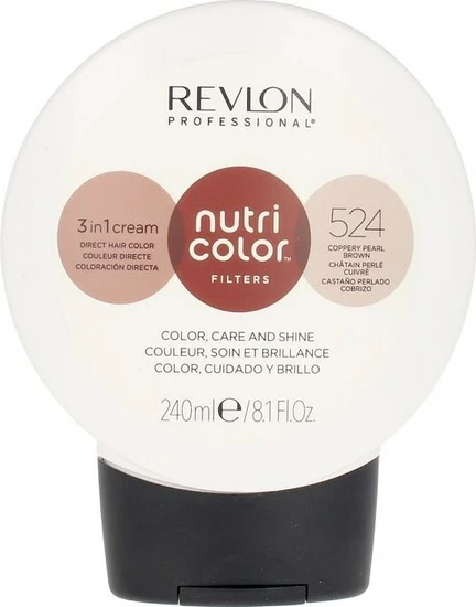 Revlon Nutri Color Creme 524 Copper Brown Μόνιμη Βαφή Μαλλιών 240ml