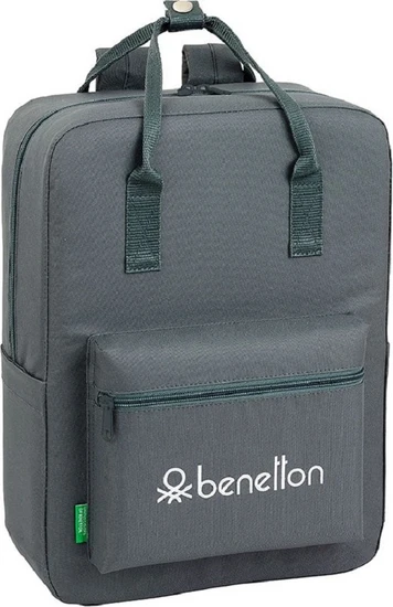 Safta Benetton With Grip Σχολική Τσάντα Πλάτης Δημοτικού Γκρι 641963822 ...