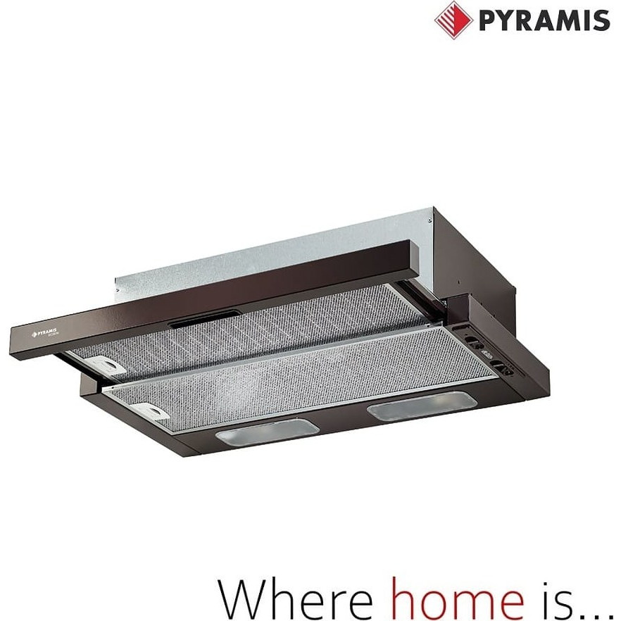 Pyramis NT Ecoline Συρόμενος Απορροφητήρας 60cm Καφέ | BestPrice.gr