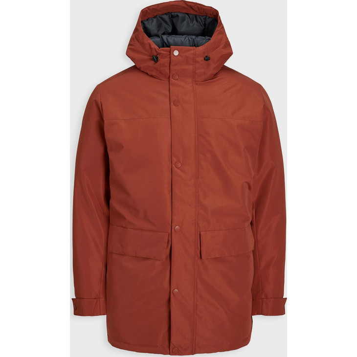 Jack & Jones Ανδρικό Μπουφάν Χειμωνιάτικο Παρκά Καφέ 12236015 ...