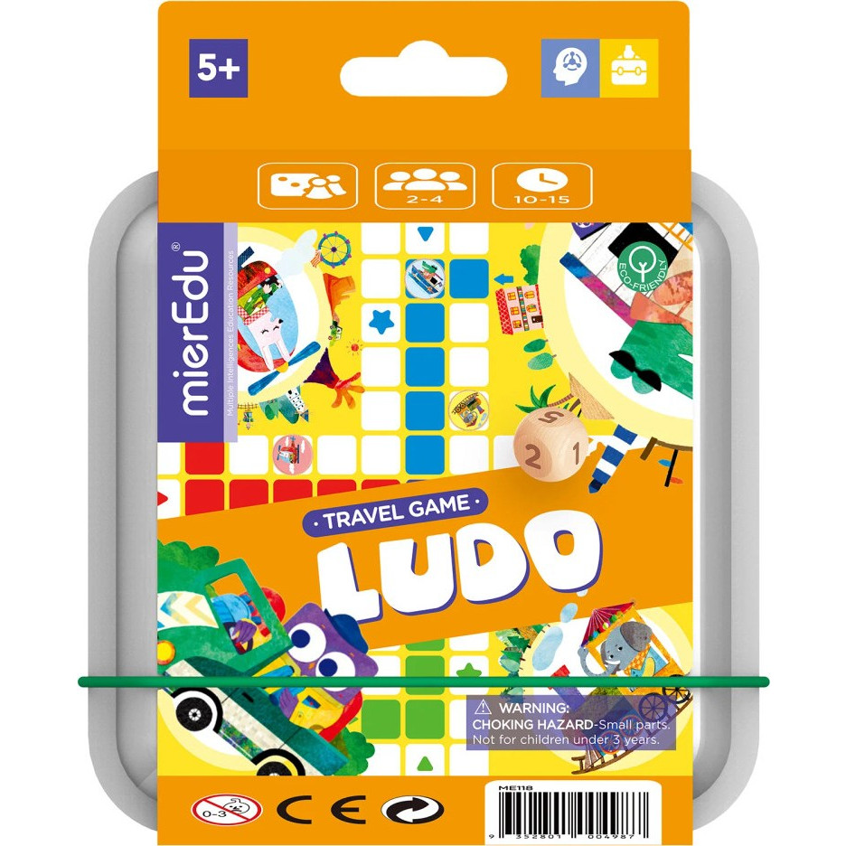 mierEdu Ludo Travel Game Επιτραπέζιο Παιχνίδι για Παιδιά 5+ Ετών για 2 ...