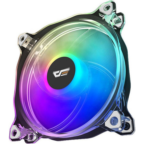 Darkflash CF8 Pro Case Fan 120mm ARGB με Σύνδεση 4-Pin PWM Transparent ...