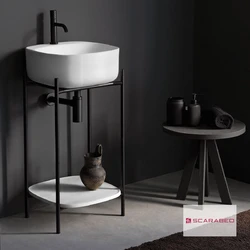 Scarabeo Laila 75 Self Έπιπλο Μπάνιου Δαπέδου MDF για Επικαθήμενο ...