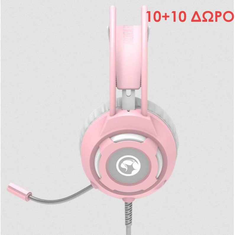 Marvo HG8936 Gaming Headset Over Ear Pink 20pcs | BestPrice.gr