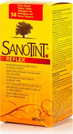 Sanotint Reflex 58 Κόκκινο Ακαζού Φυτική Ημιμόνιμη Βαφή Μαλλιών Χωρίς ...