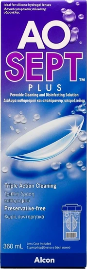 Alcon & Ciba Vision Aosept Plus Υγρό Φακών Επαφής 360ml | BestPrice.gr