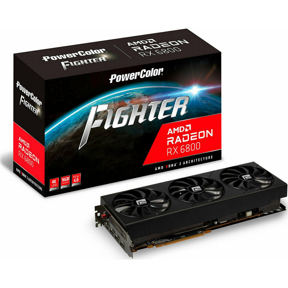 PowerColor Radeon RX 6800 16GB GDDR6 Fighter Κάρτα Γραφικών | BestPrice.gr