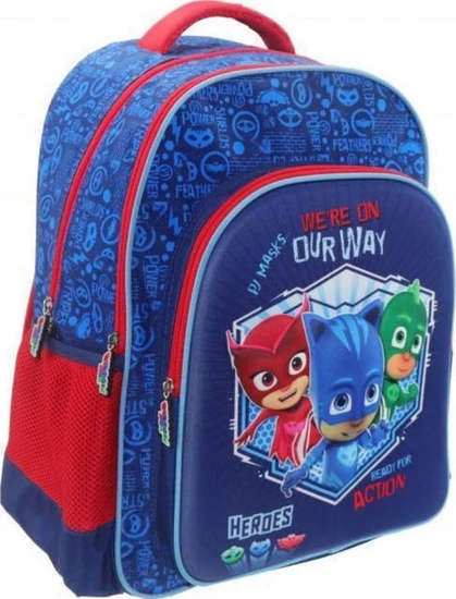 3D PJ Masks Σχολική Τσάντα Πλάτης Δημοτικού Μπλε 0484129 | BestPrice.gr
