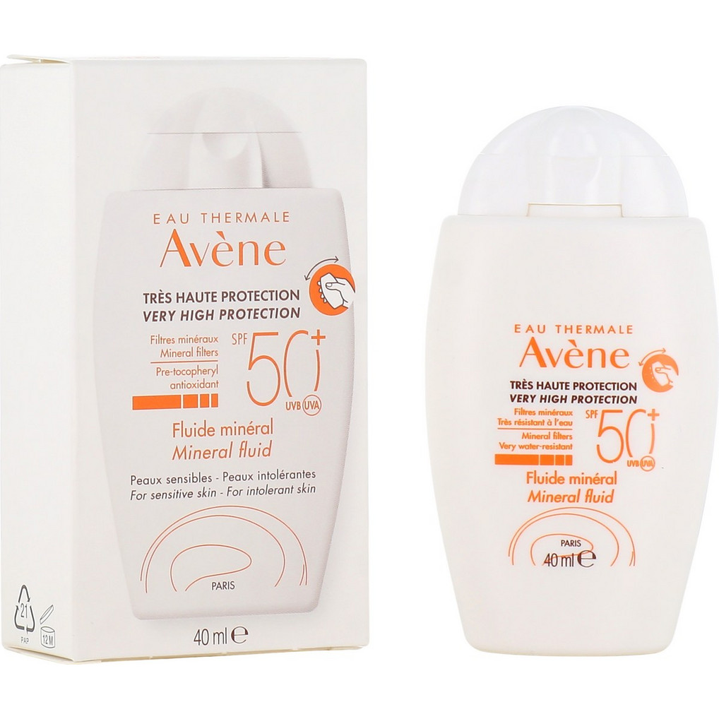 Avene Fluide Mineral Αντηλιακή Κρέμα Προσώπου SPF50+ 40ml | BestPrice.gr