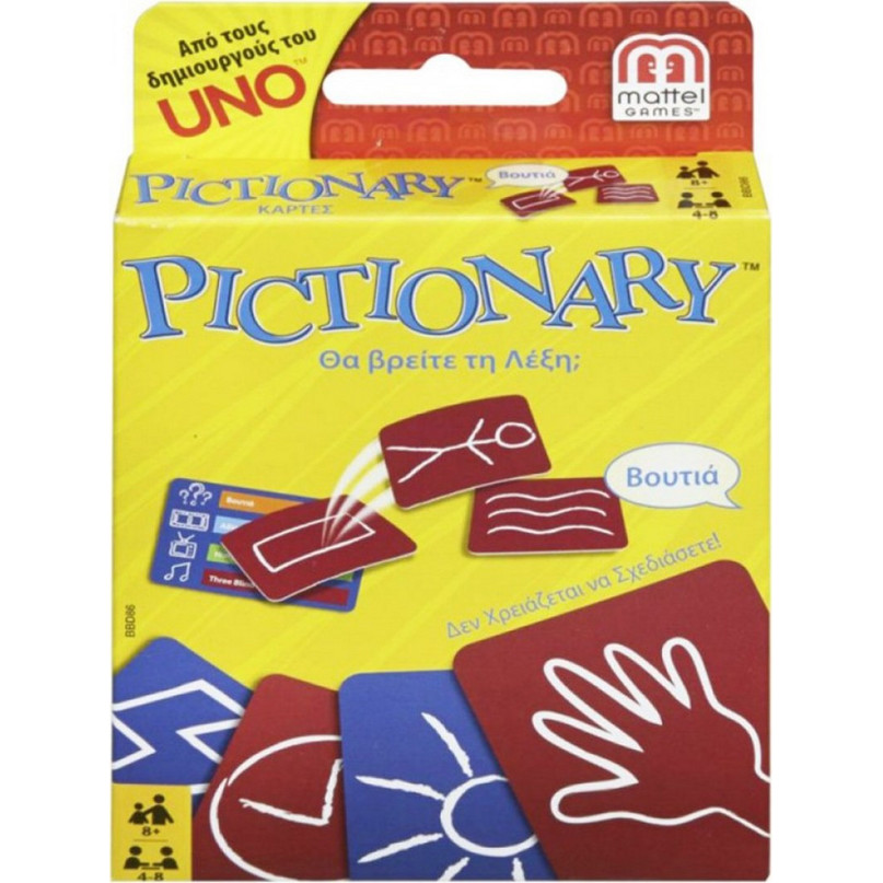 Mattel Games Pictionary Card Game Επιτραπέζιο Παιχνίδι για 8+ Ετών για ...