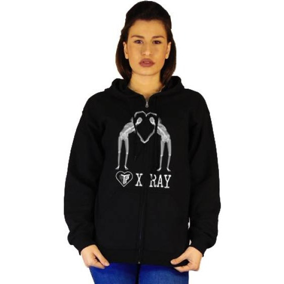 Takeposition Γυναικεία Ζακέτα Φούτερ Μακριά με Κουκούλα και Φερμουάρ Μαύρη 315-25002 | BestPrice.gr