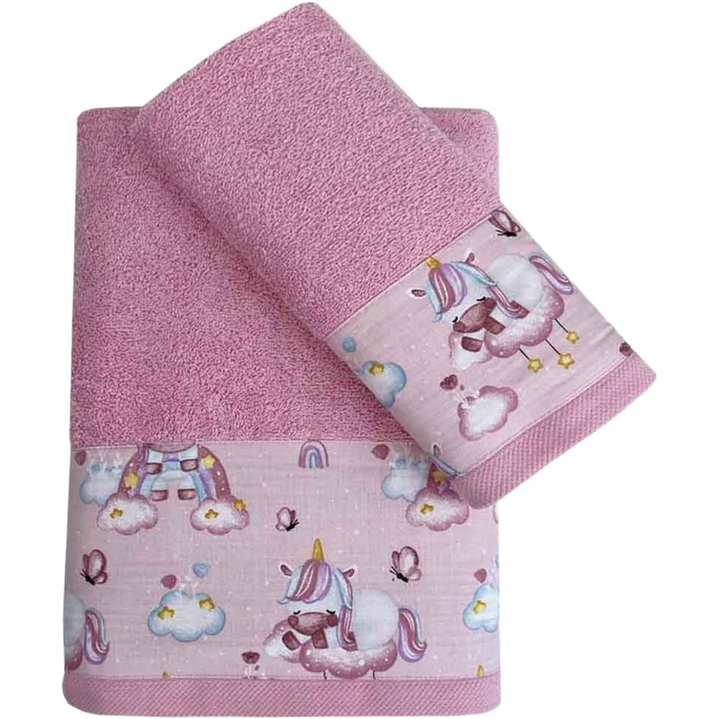 Astron Baby Sweet Unicorn Σετ Παιδικές Πετσέτες 2τμχ 550gr/m² 944-915 ...
