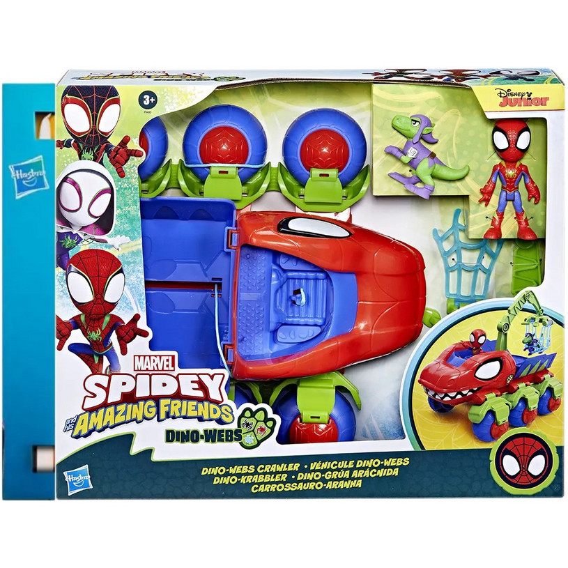 Hasbro Παιχνιδολαμπάδα Spidey + His Amazing Friends Dino Webs Crawler ...