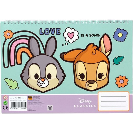 Gim Disney Animals Μπλοκ Ζωγραφικής A4 40 Φύλλων με Αυτοκόλλητα 341 ...