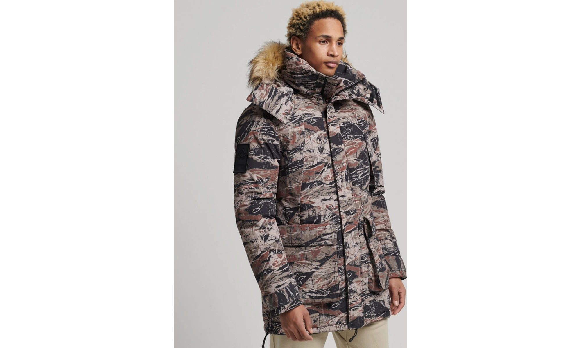 Superdry Everest Ανδρικό Μπουφάν Χειμωνιάτικο Παρκά Πράσινο M5011500A ...