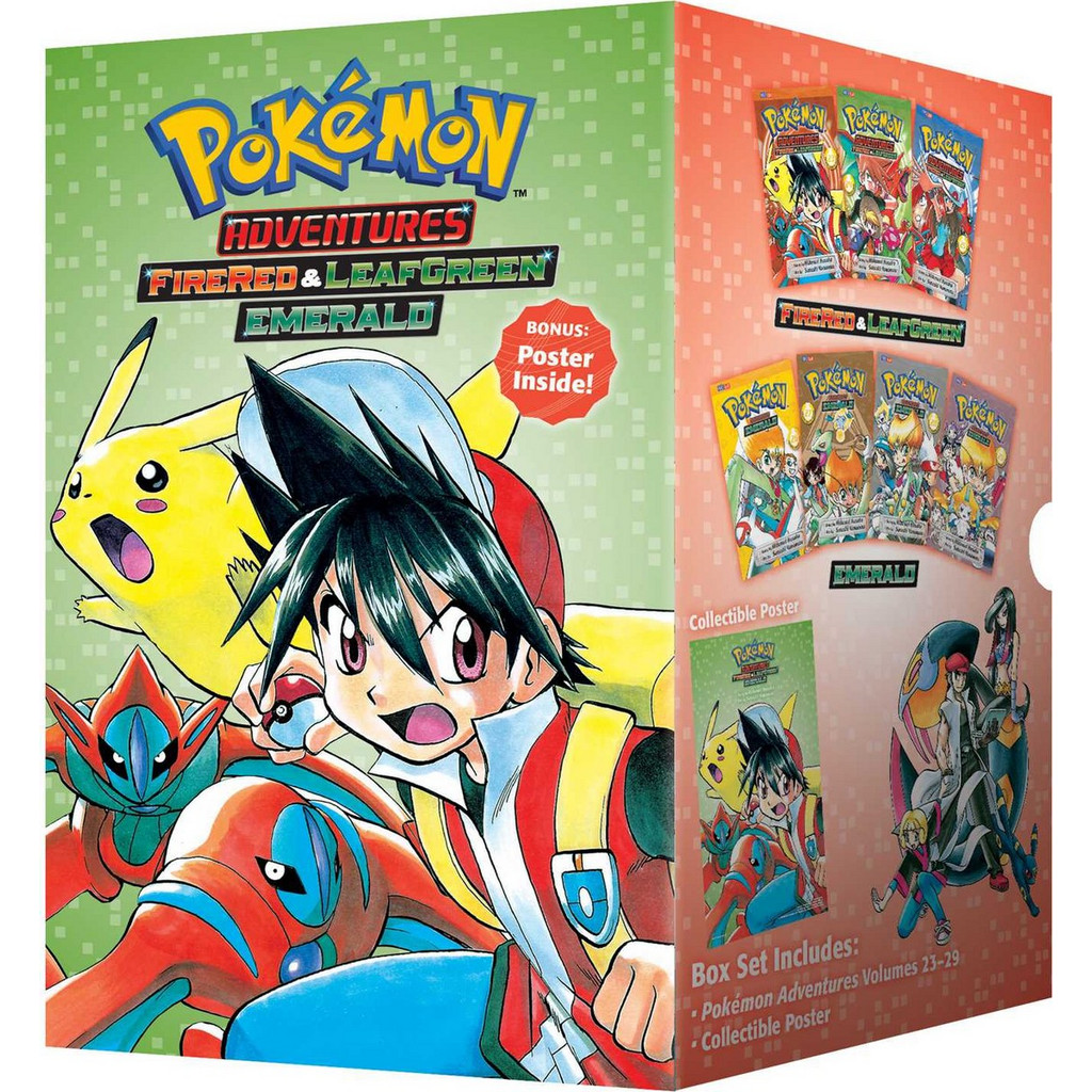 Pokémon Adventures FireRed & LeafGreen / Emerald Box Set: Includes Vols ...