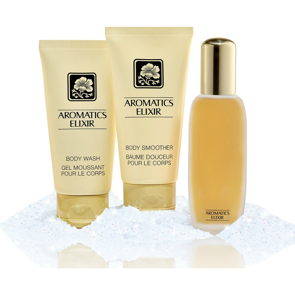 Clinique Aromatics Elixir Perfume Spray 45ml +Body Lotion 75ml + Shower ...