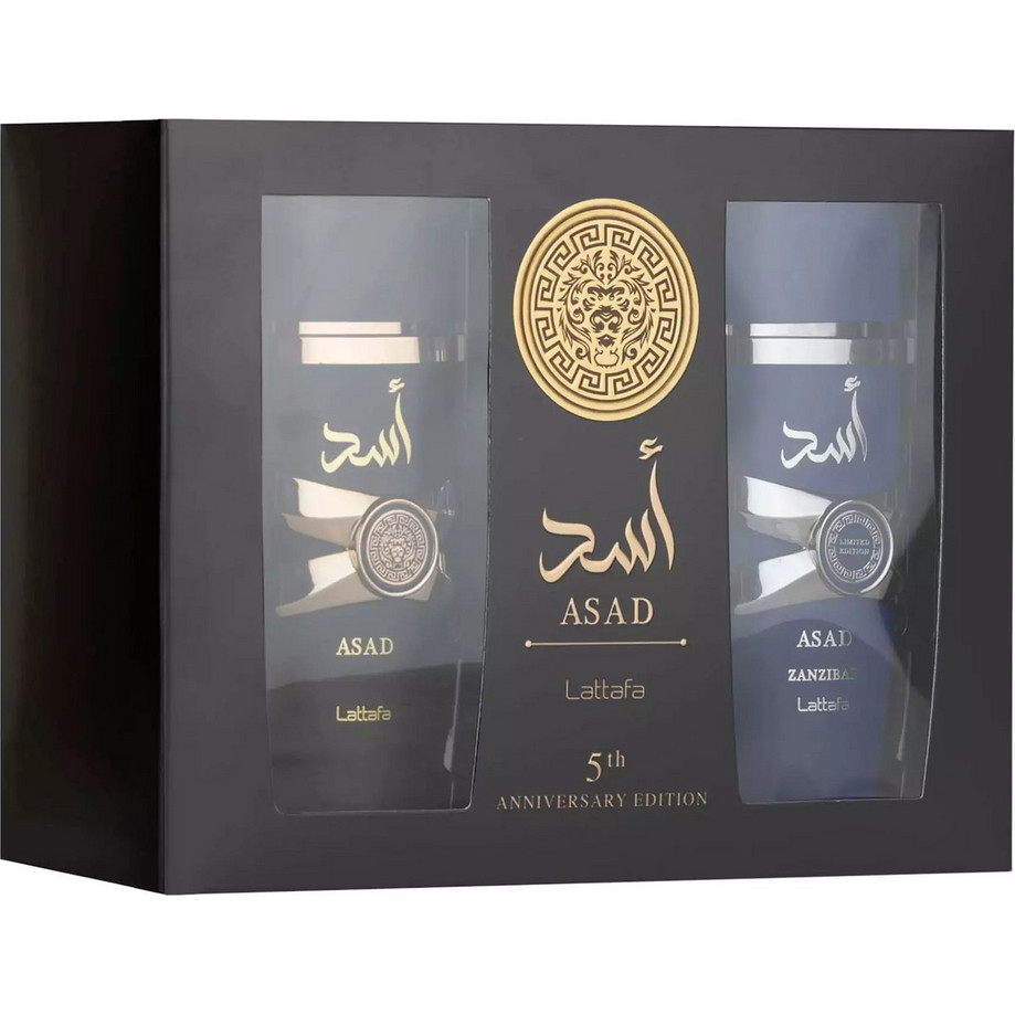 Lattafa Asad Eau de Parfum 100ml + Zanzibar Eau de Parfum 100ml ...