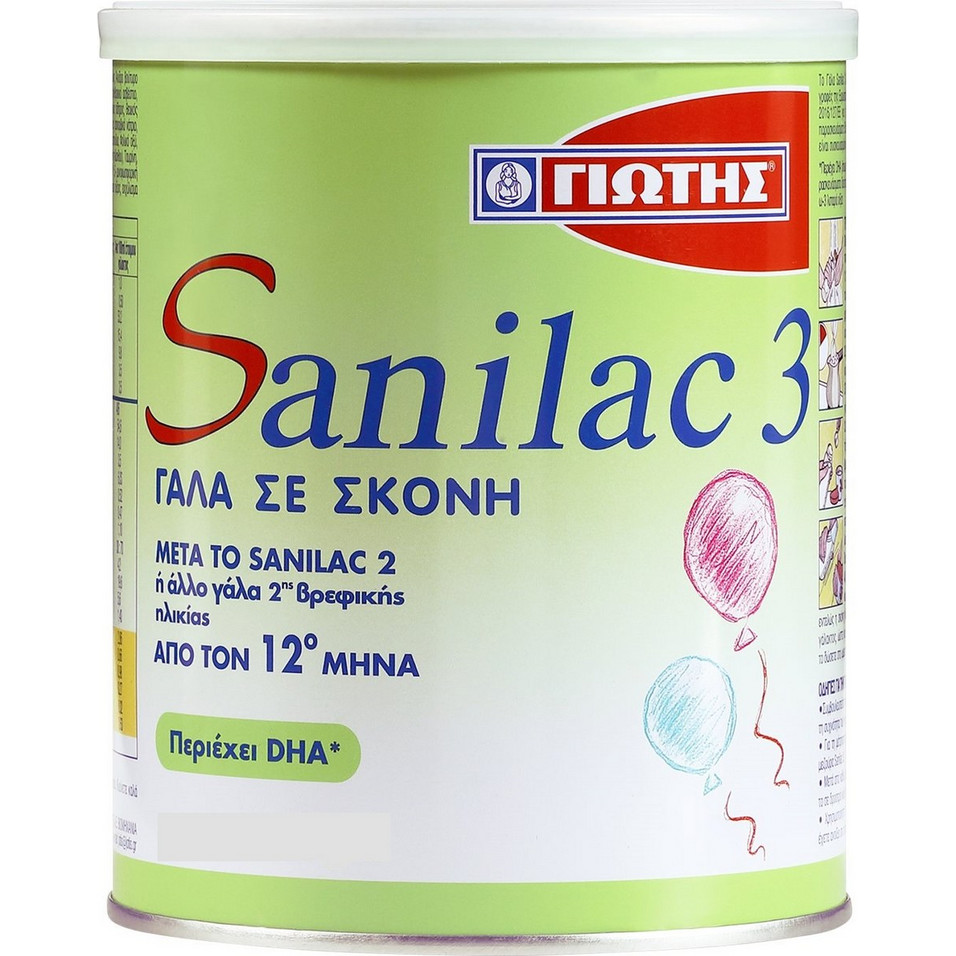 Γιώτης Sanilac 3 Βρεφικό Γάλα Σκόνη 12m+ 800gr | BestPrice.gr