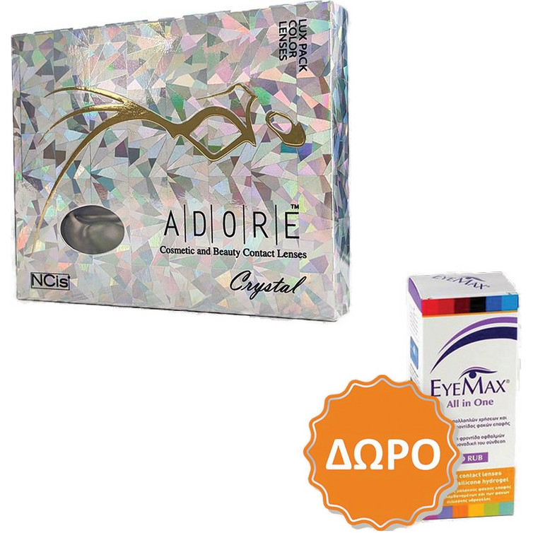 Adore Crystal Colors SPARKLING Τριμηνιαίοι Φακοί Επαφής Έγχρωμοι 2τμχ ...