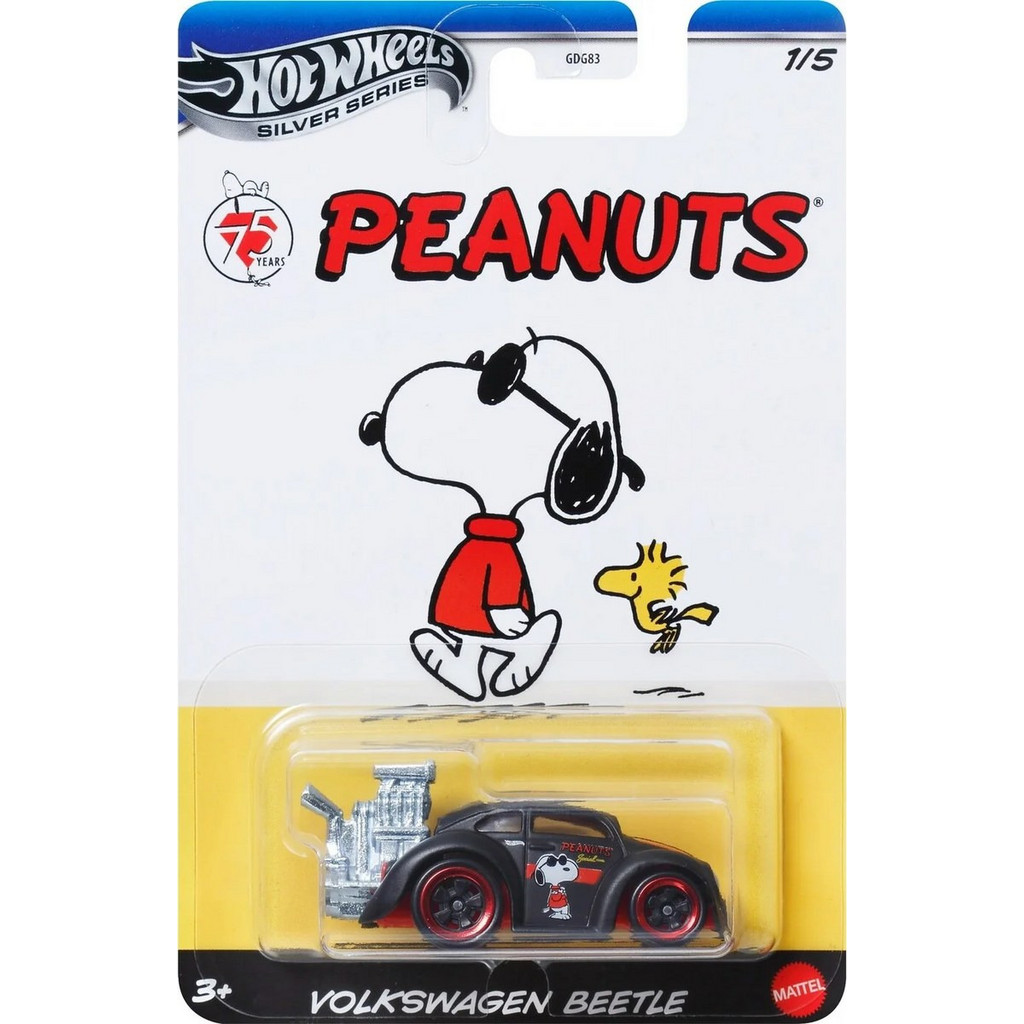Mattel Hot Wheels Silver Series 2025 Peanuts Snoopy Volkswagen Beetle ...