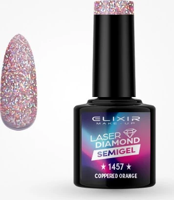 Elixir Laser Diamond 1457 Coppered Orange Ημιμόνιμο Βερνίκι Νυχιών 8ml ...