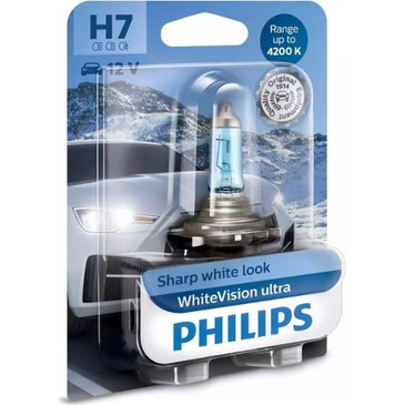 Philips H7 White Vision Ultra Αλογόνου 12V 55W 1τμχ | BestPrice.gr