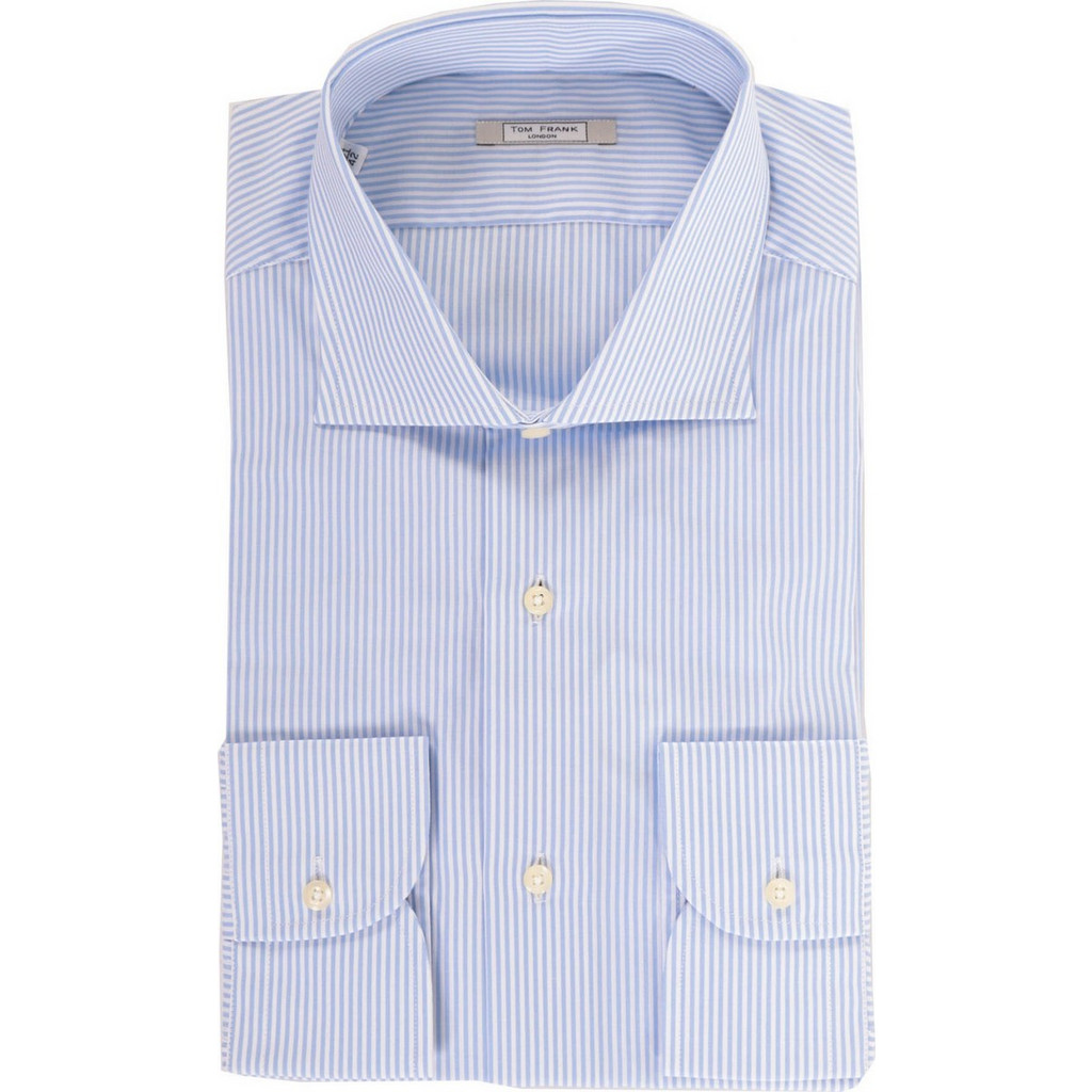 Tom Frank Ανδρικό Πουκάμισο Βαμβακερό Ριγέ Μακρυμάνικο Κανονική Γραμμή ...