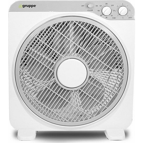 Gruppe KYT-12DII Ανεμιστήρας Δαπέδου Box Fan 30cm 60W Λευκός | BestPrice.gr