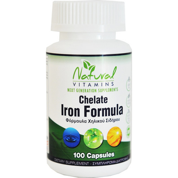 Natural Vitamins Chelate Iron Formula 100 Κάψουλες | BestPrice.gr