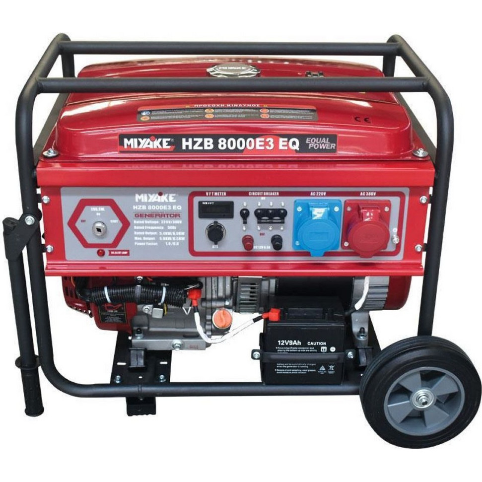 Miyake HZB 8000 Ε3 ΕQ Γεννήτρια Βενζίνης Μονοφασική με Μίζα 6.5KVA ...