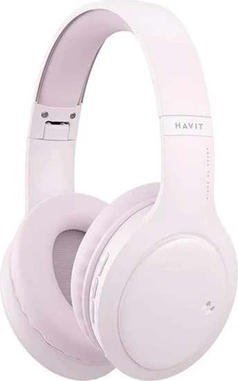 Havit H633BT Ασύρματα Bluetooth Ακουστικά Over Ear με Noise Canceling Ροζ | BestPrice.gr