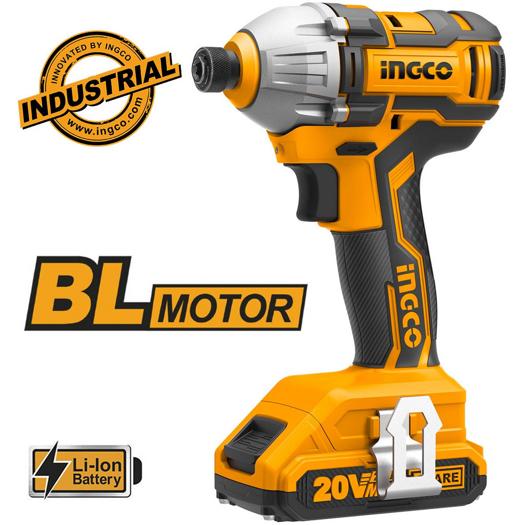 Ingco CIRLI2002 Παλμικό Κατσαβίδι Μπαταρίας Brushless 20V 2x2Ah ...
