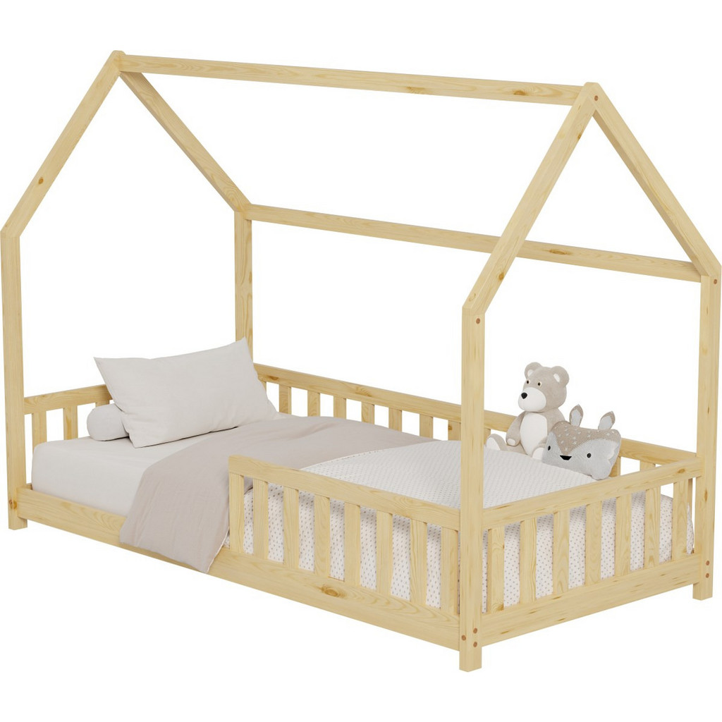 HomeMarkt Phyllis Παιδικό Κρεβάτι Σπιτάκι Τύπου Montessori Μονό για ...