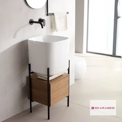 Scarabeo Laila 45 Lo-Box Έπιπλο Μπάνιου Δαπέδου MDF για Επικαθήμενο ...