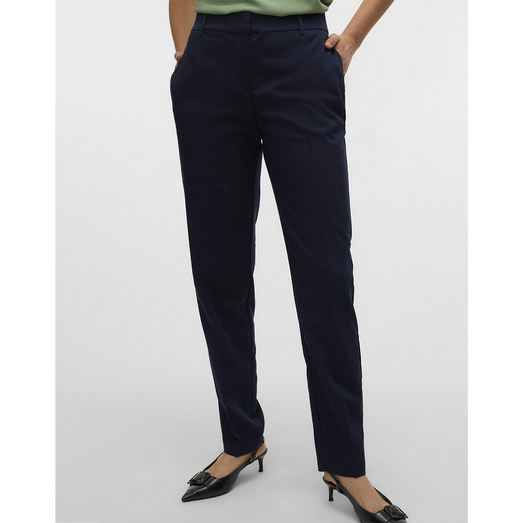 Vero Moda Ψηλόμεσο Υφασμάτινο Γυναικείο Παντελόνι Chino Κανονική ...
