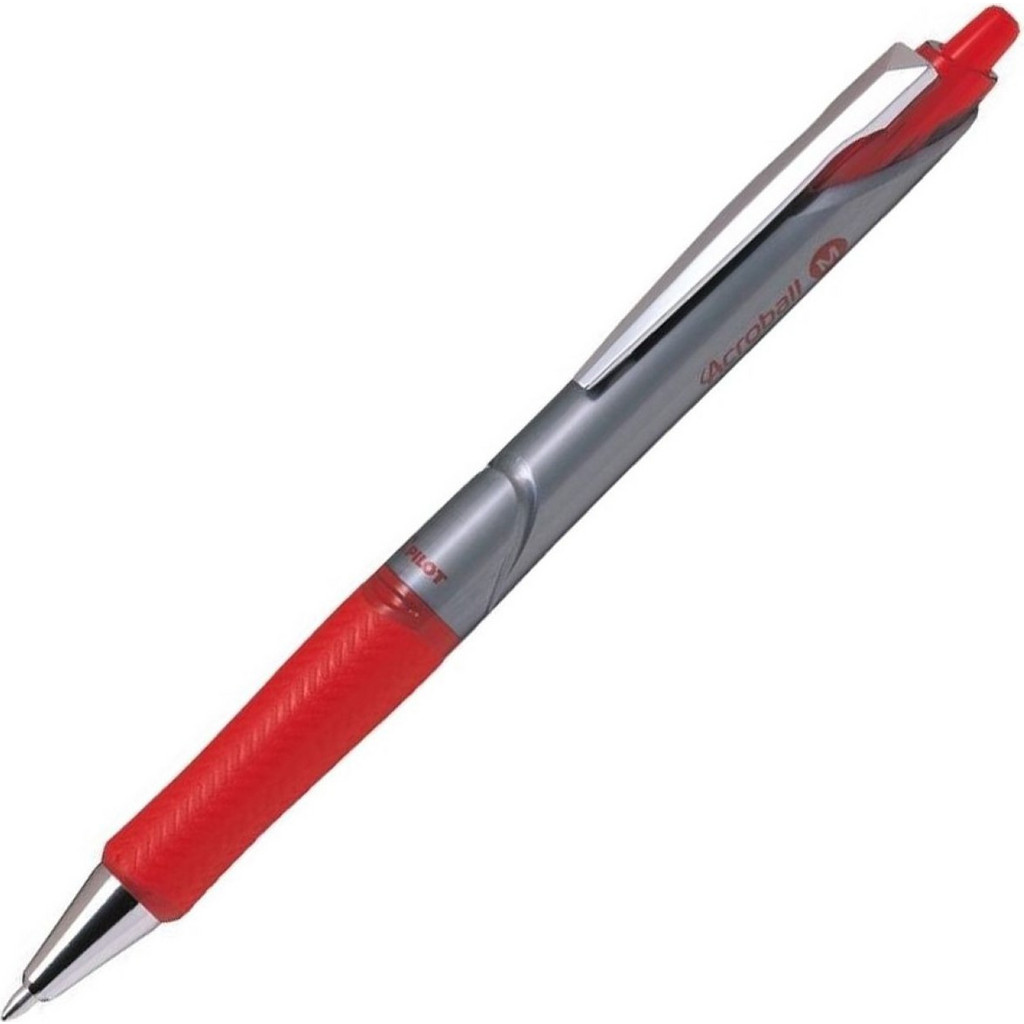 Pilot Acroball Metal Medium Στυλό Διαρκείας 1mm Κόκκινο BPAB-25M ...