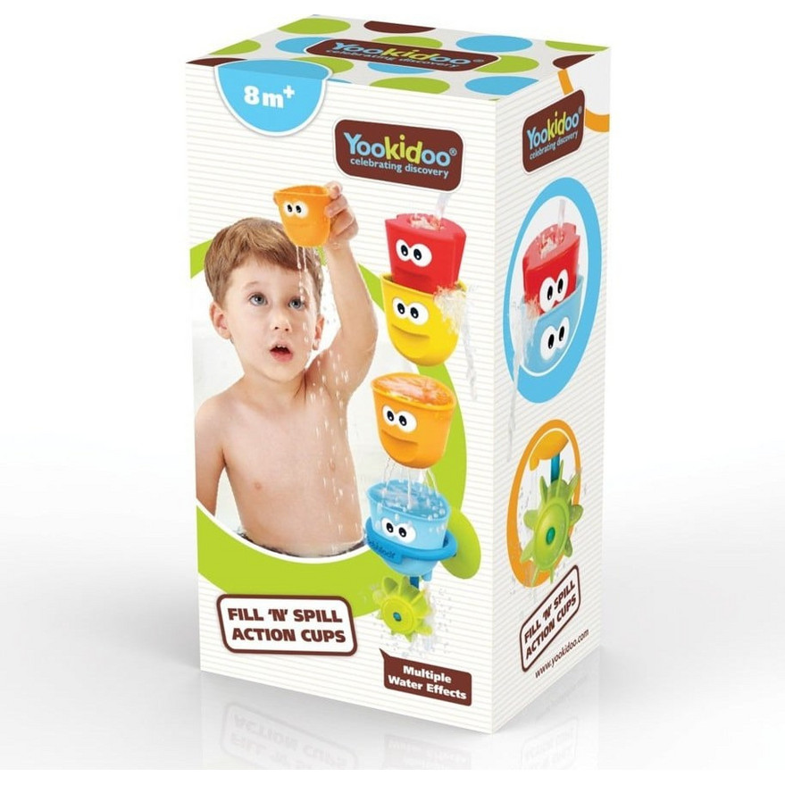 Yookidoo Fill 'N' Spill Action Cups Σετ 8+ Μηνών YO40261 | BestPrice.gr