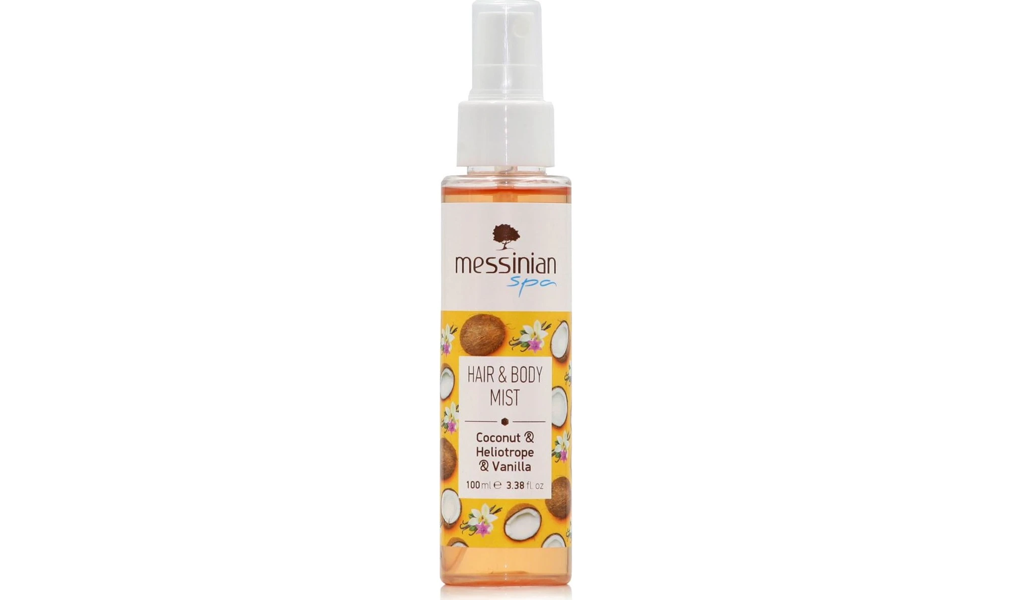 Messinian Spa Coconut & Heliotrope Vanilla Hair & Body Mist 100ml ...