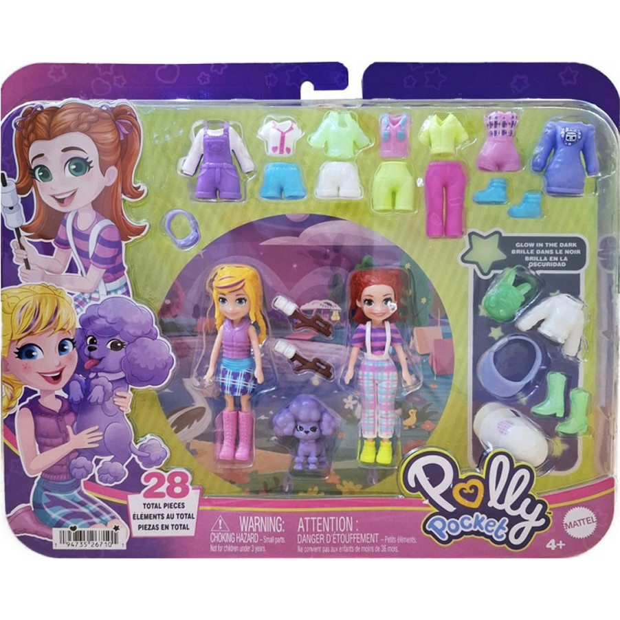 Mattel Polly Pocket Camping Κούκλα με Μόδες | BestPrice.gr