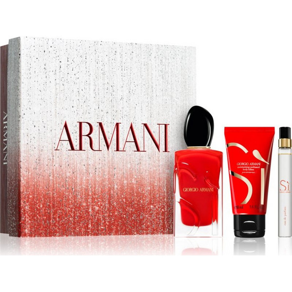 Giorgio Armani Si Passione Eau de Parfum 100ml + 10ml + Body Lotion ...