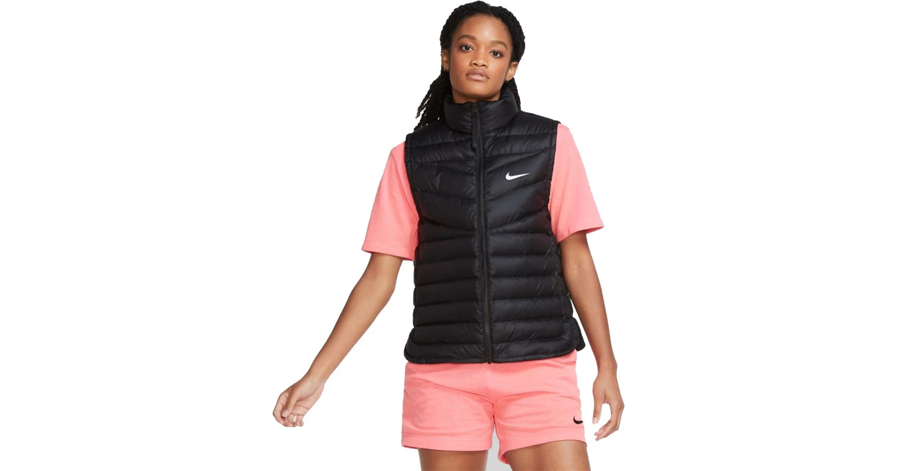 Nike Sportswear Αθλητικό Γυναικείο Μπουφάν Κοντό Αντιανεμικό Μαύρο CU5096-011 | BestPrice.gr