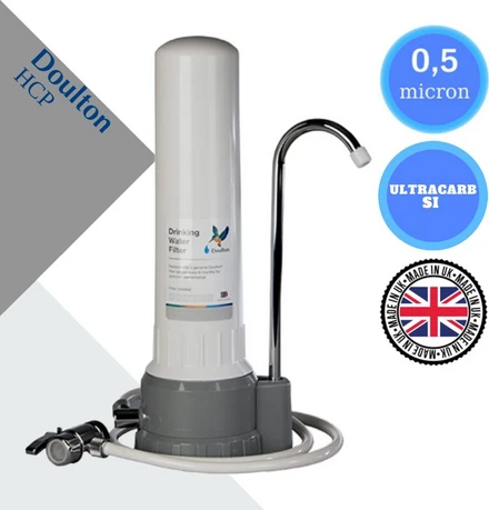 Doulton HCP Μονό Φίλτρο Νερού Άνω Πάγκου με Ανταλλακτικό Ultracarb SI ...